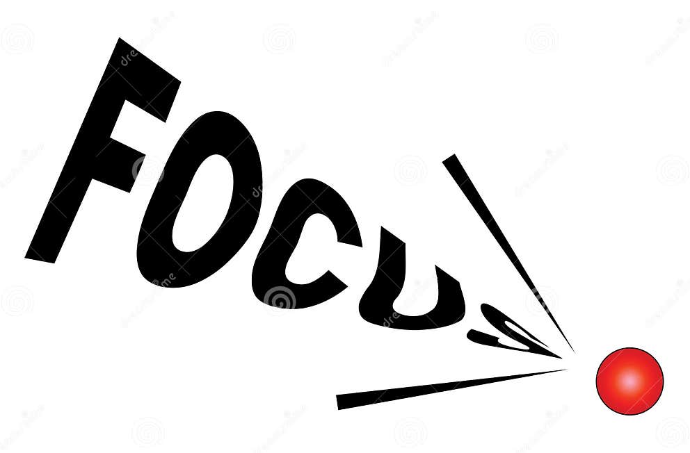In focus stock vector. Illustration of success, concentration - 13861934