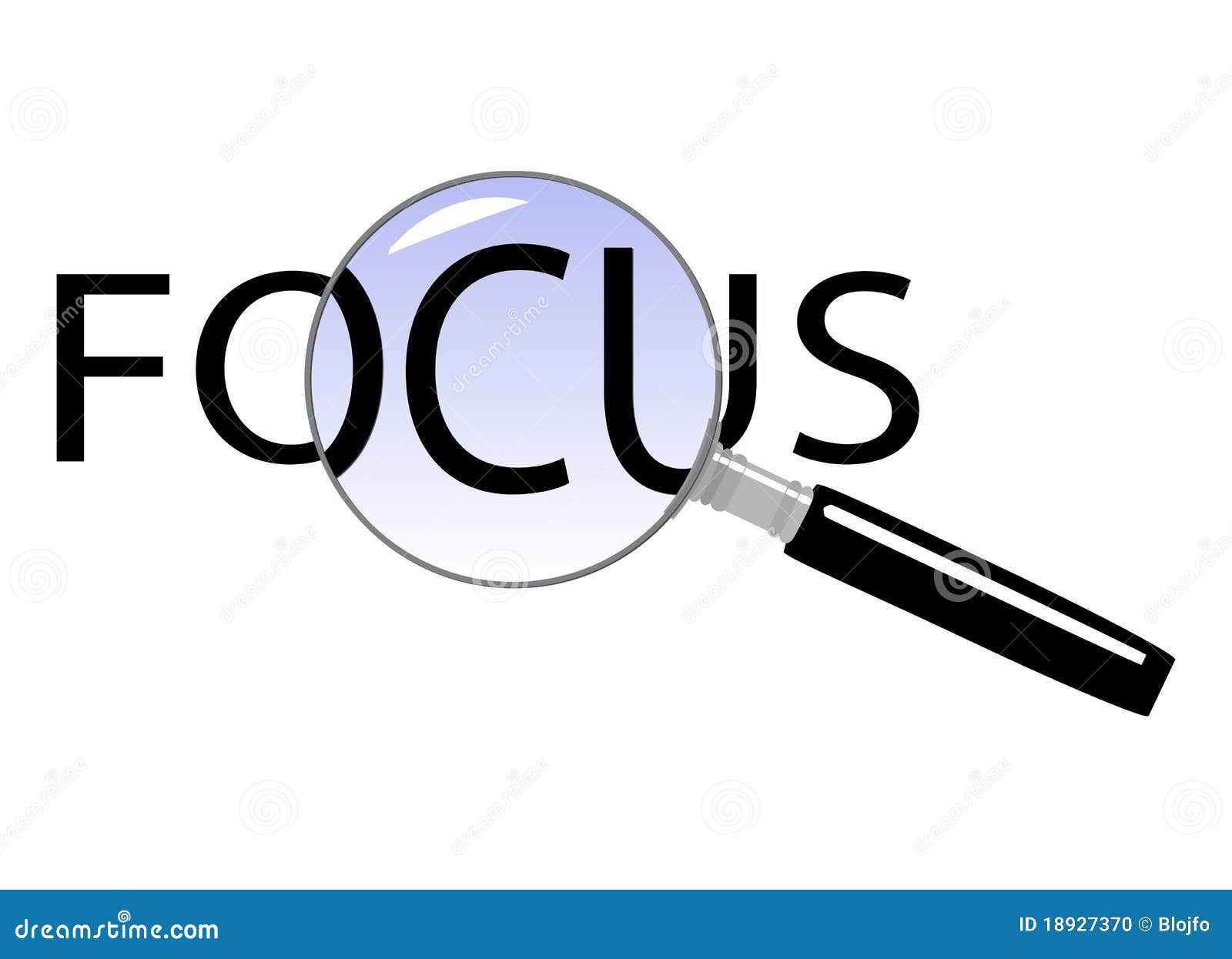 Focus stock vector. Illustration of conceptual, letters - 18927370