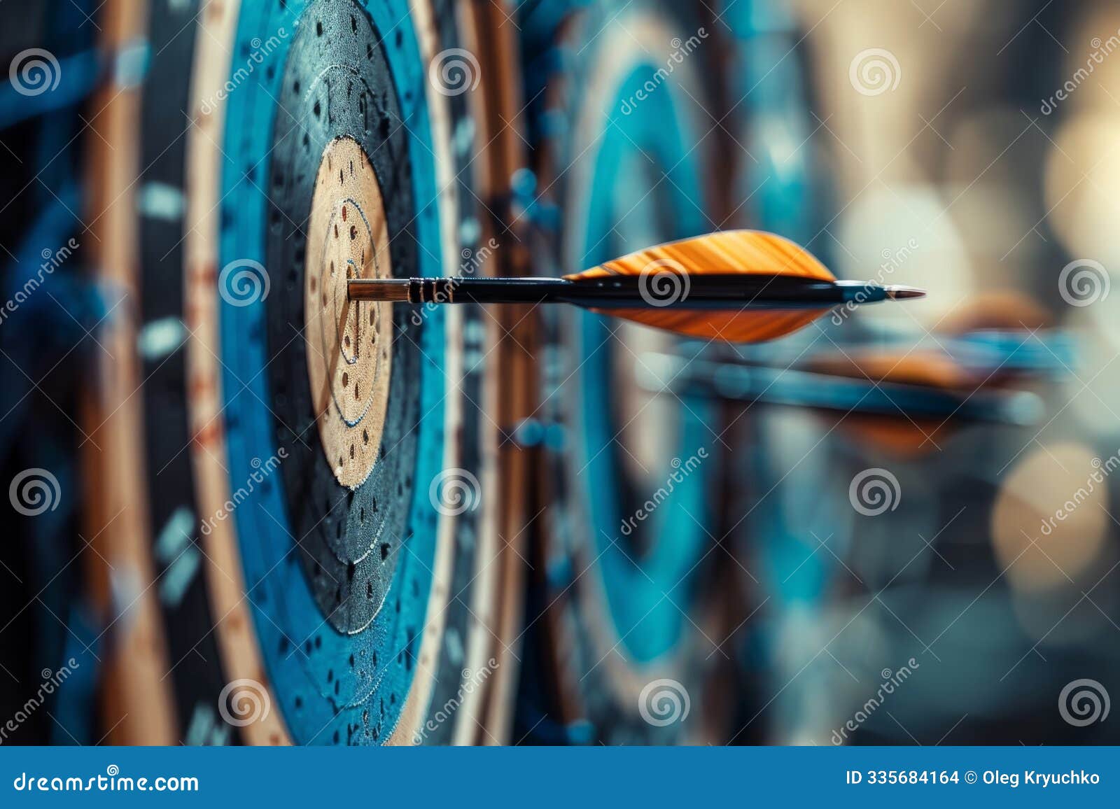 A Focus on Accuracy with a Close-up Image of an Arrow Hitting a Target ...