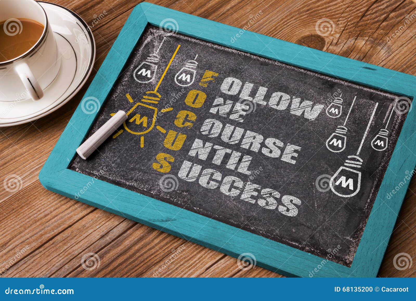 Focus Acronym: Follow One Course until Success Stock Photo - Image of ...