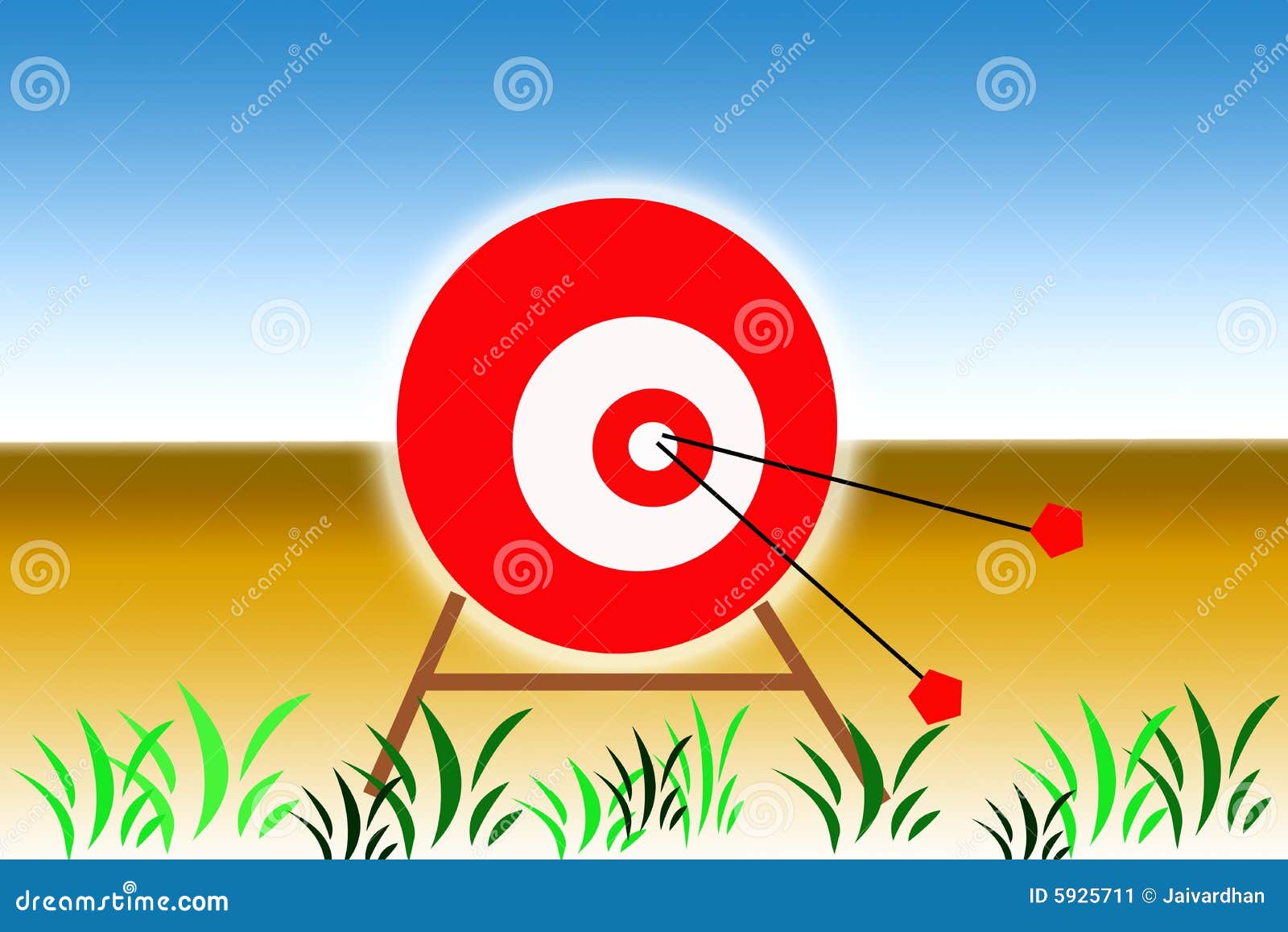 Focus and aim stock illustration. Illustration of success - 5925711