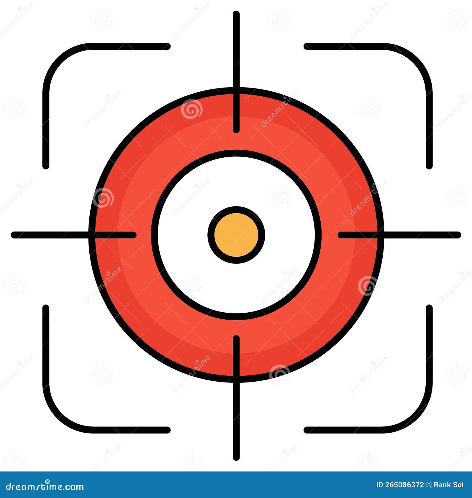 Focus Area Which Can Easily Edit or Modify Stock Vector - Illustration ...