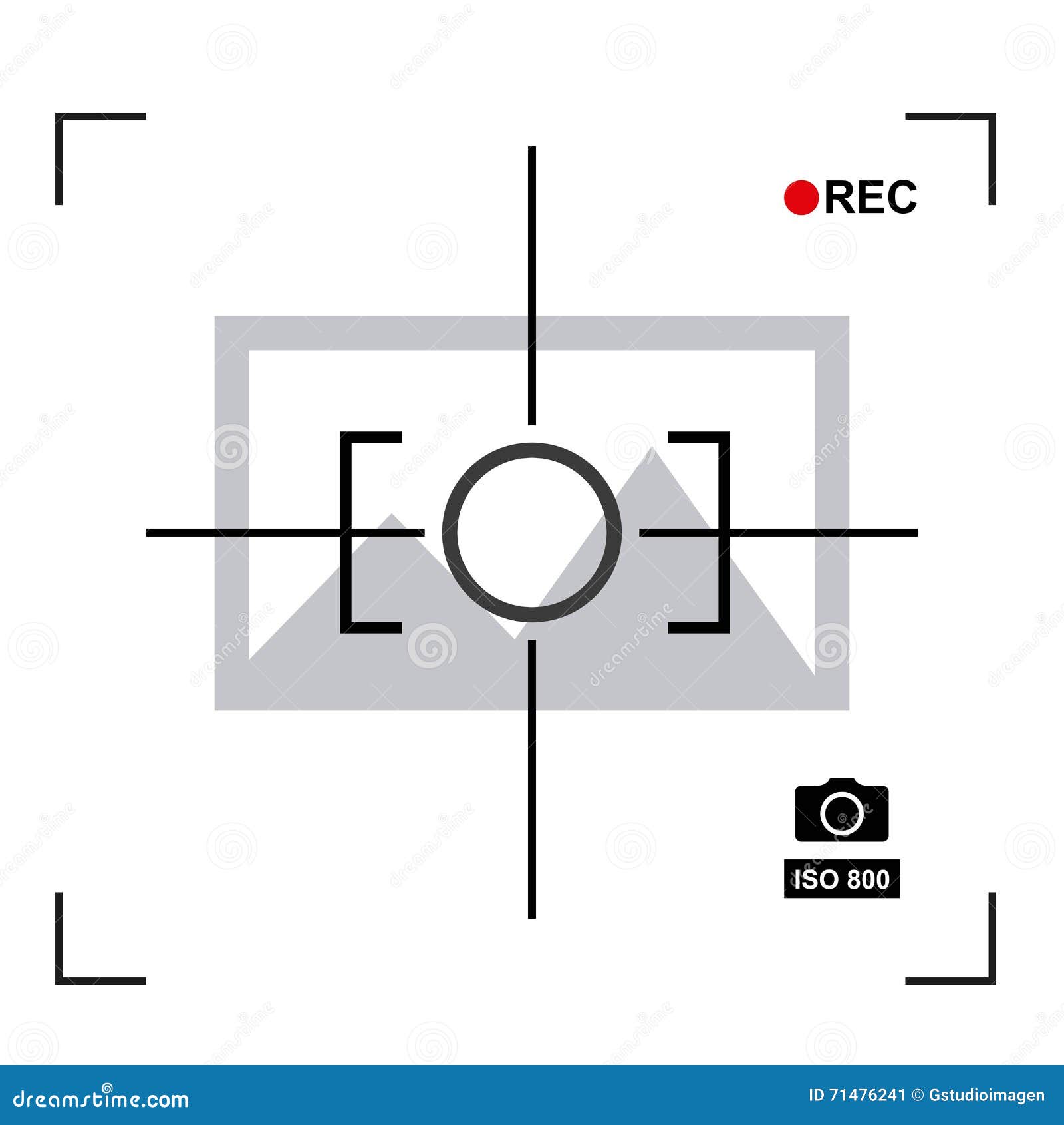Focus camera design stock illustration. Illustration of screen - 71476241