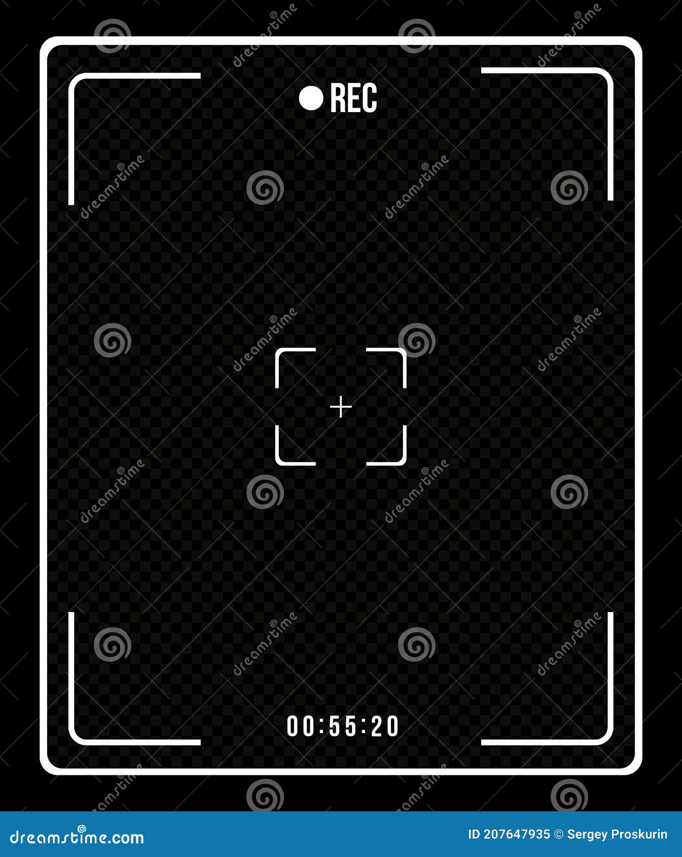 Focus the camera screen stock vector. Illustration of lines - 207647935