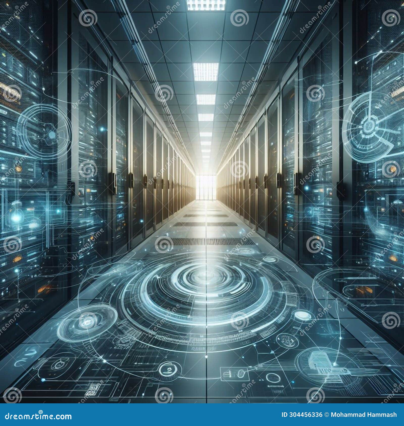 Focus on Capturing the Data Centers Corridor with Clarity while Subtly ...