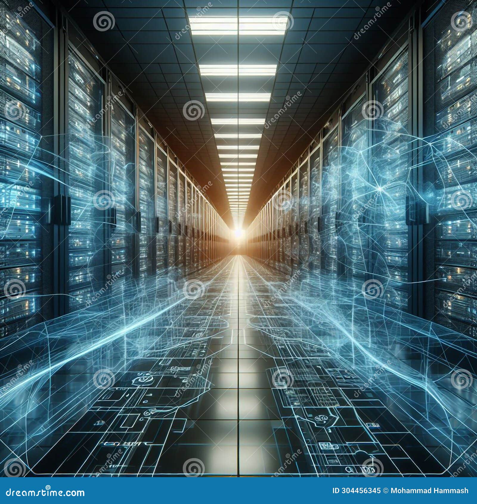 Focus on Capturing the Data Centers Corridor with Clarity while Subtly ...