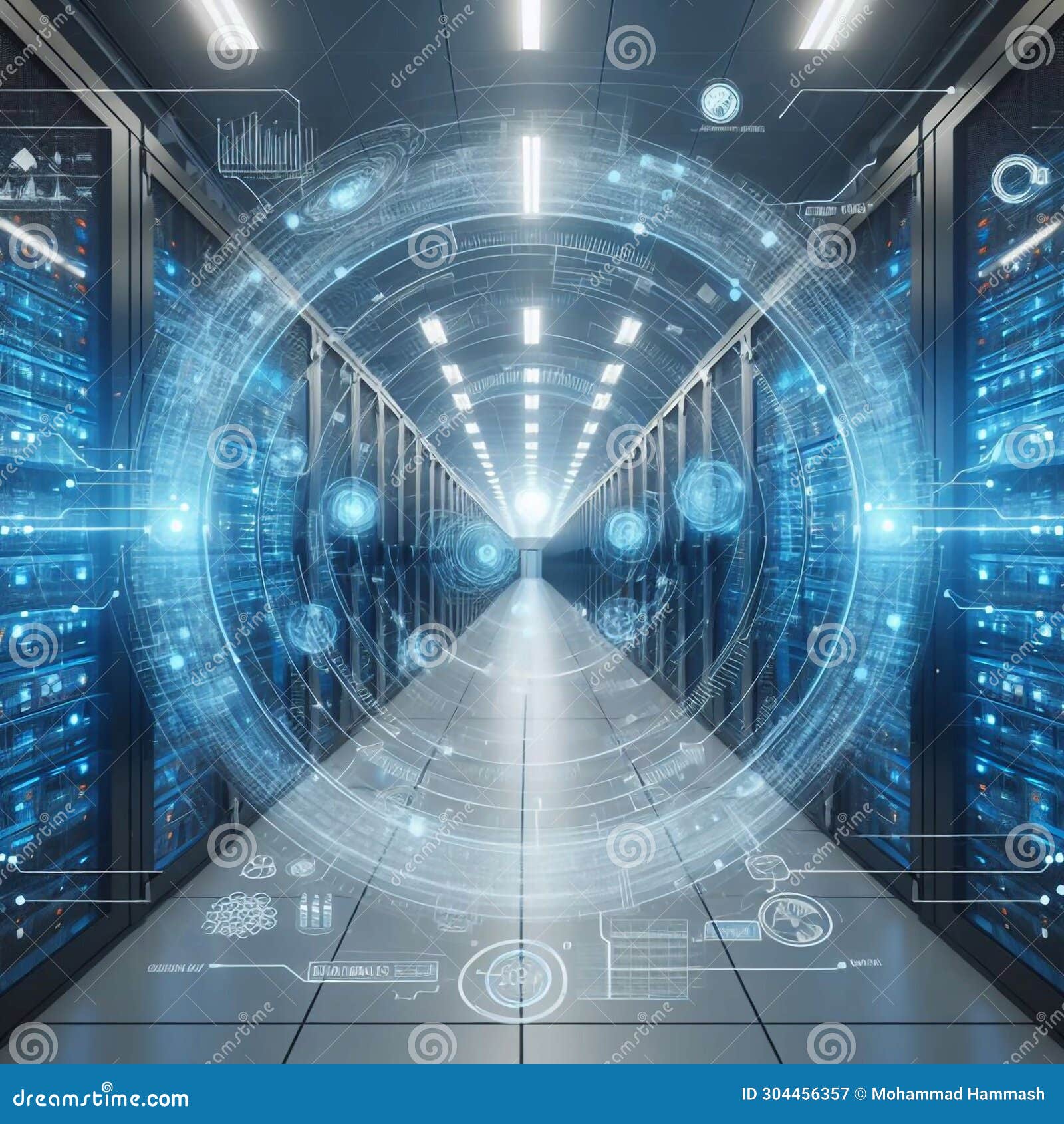 Focus on Capturing the Data Centers Corridor with Clarity while Subtly ...