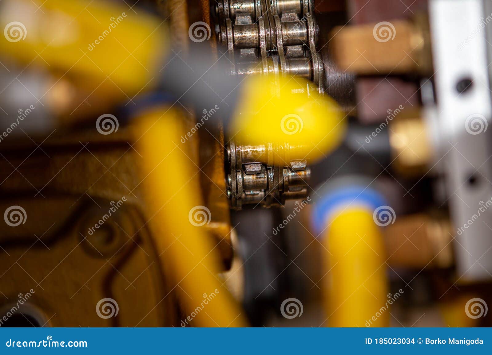 Focus on the Chain Power Transmission on Packaging Machines. in Front ...