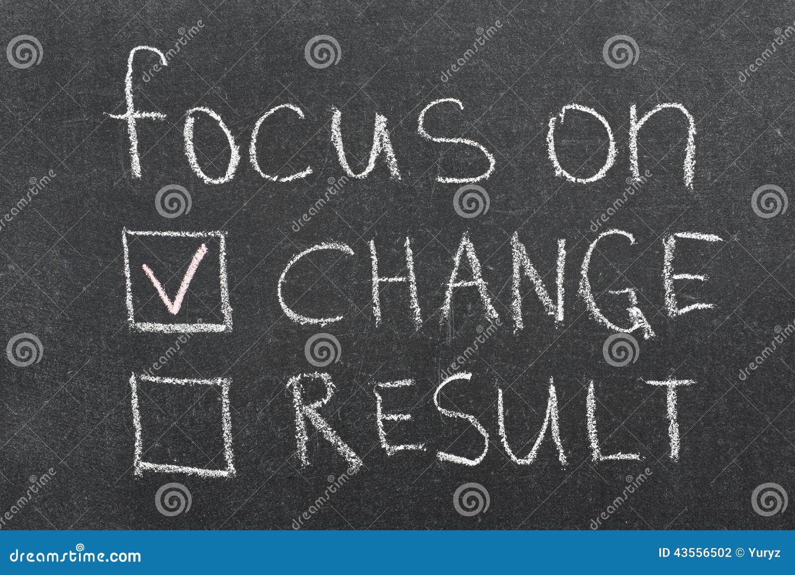 Focus on change stock photo. Image of result, black, success - 43556502