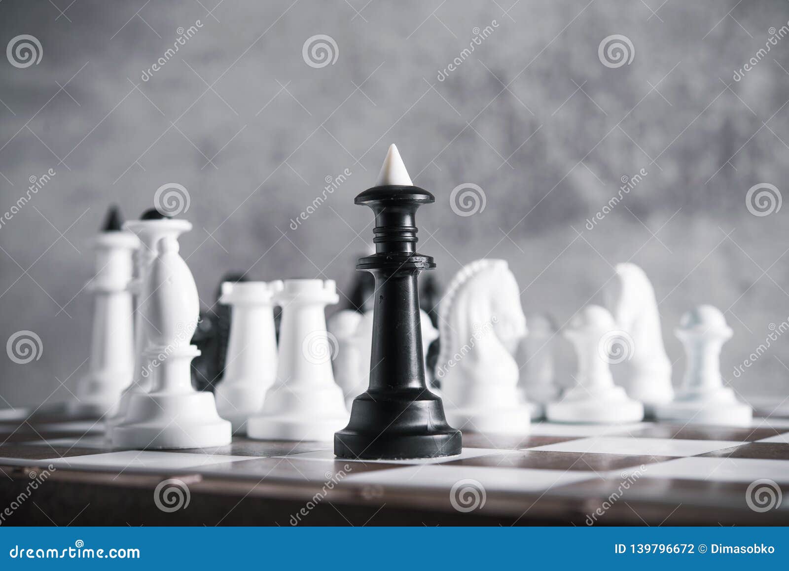 Focus on the chess king stock photo. Image of power - 139796672
