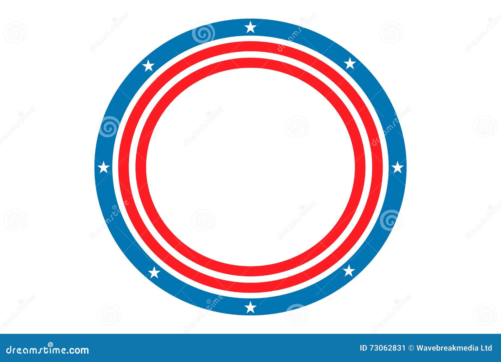 Focus on circle stock illustration. Illustration of digitally - 73062831
