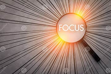 Focus Concept with Magnifying Glass Stock Photo - Image of scrutiny ...