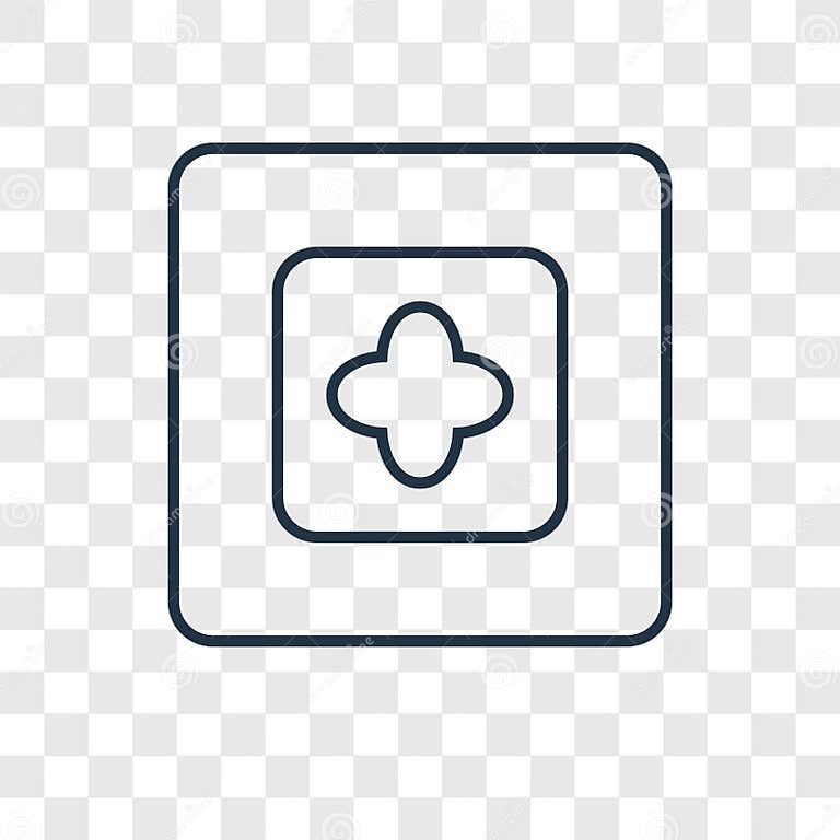 Focus Concept Vector Linear Icon Isolated on Transparent Background ...