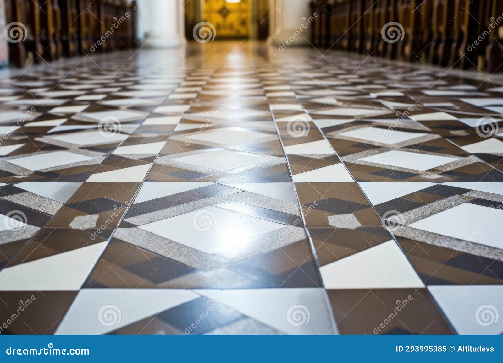 Focus on the Details of a Beautifully Tiled Synagogue Floor Stock Image ...