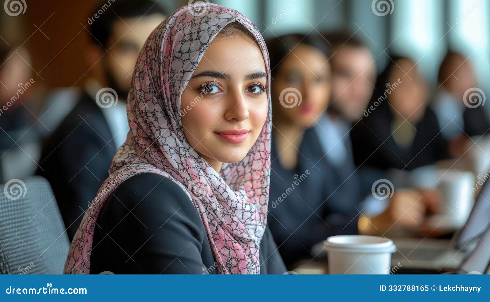 Focus on Diversity: a Medium Shot of a Multicultural Team Discussing a ...