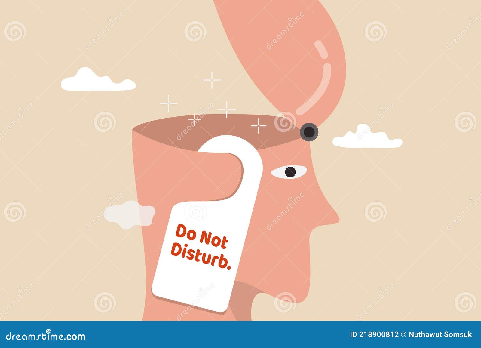 Focus or Do Not Disturb in Thinking or Creativity, Concentrate and ...