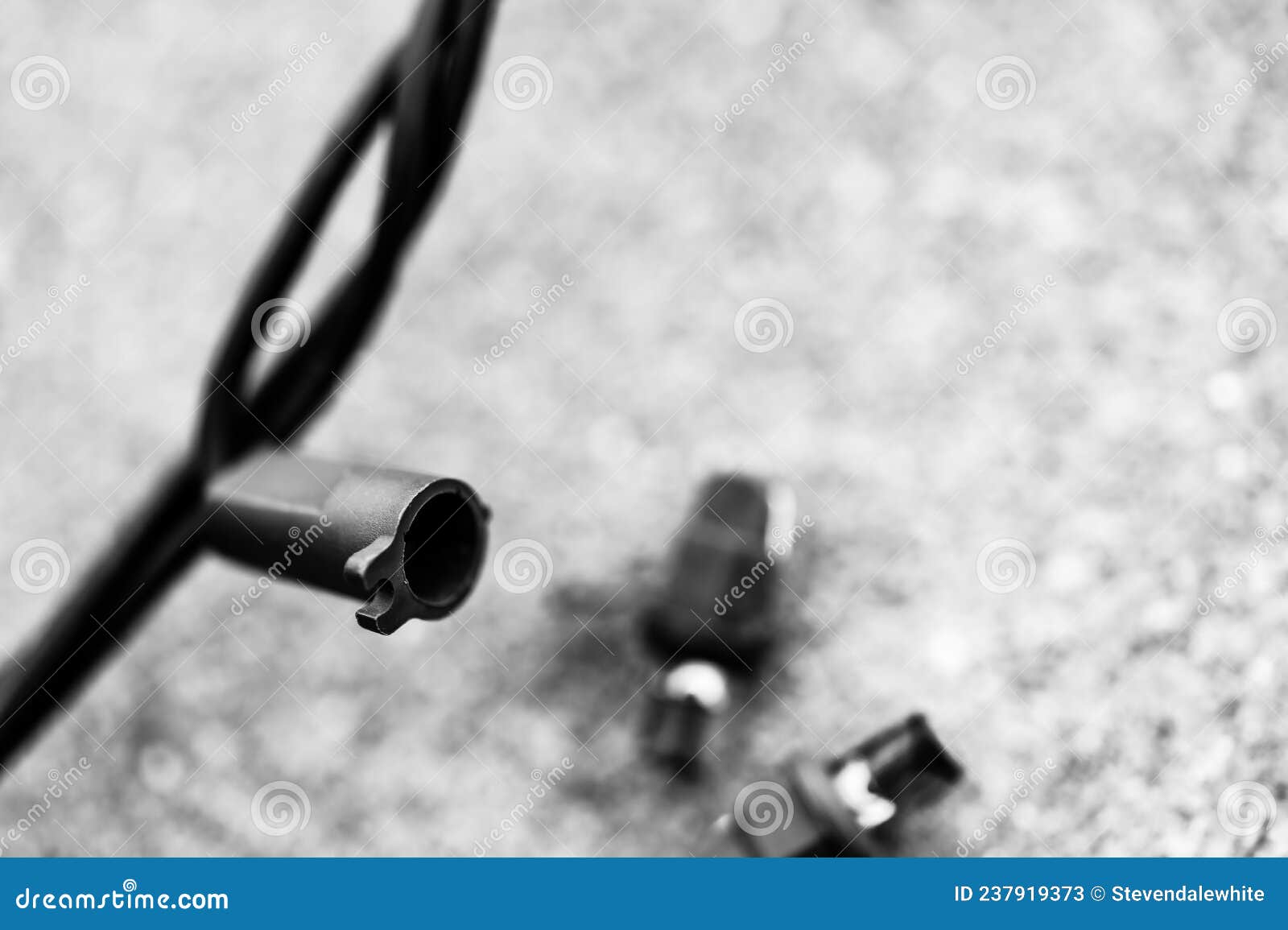 Focus on Empty Socket of a Christmas Light String with Bulb Pulled for ...