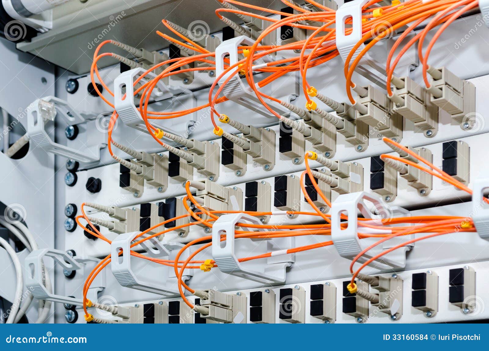 Focus on Fiber Optic Cables Stock Photo - Image of network, industrial ...
