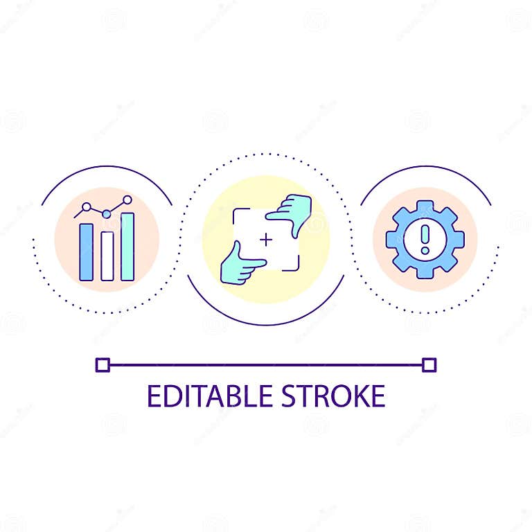 Focus on Finding Issues Loop Concept Icon Stock Vector - Illustration ... Focus on Finding Issues Loop Concept Icon Stock Vector - Illustration ...
