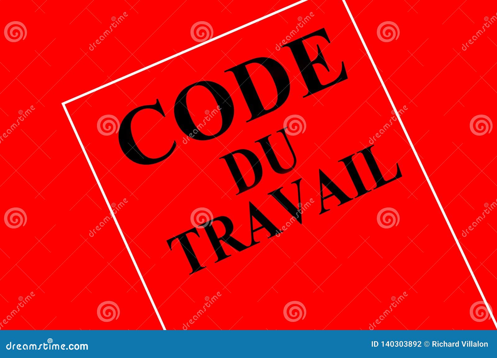 Focus on the French Labor Code Stock Illustration - Illustration of ...