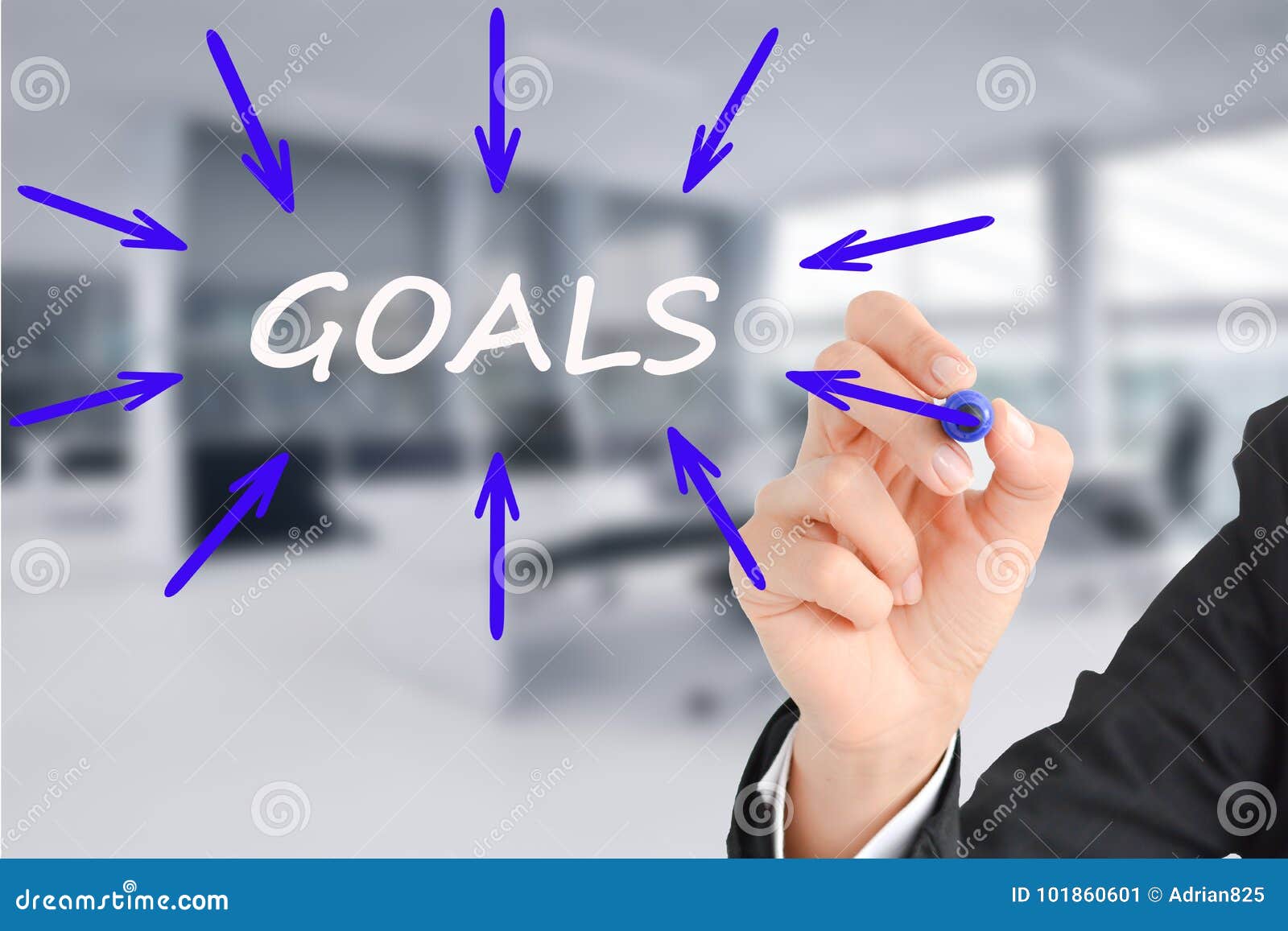 Focus On Goals With Office Background Royalty-Free Stock Photography ...