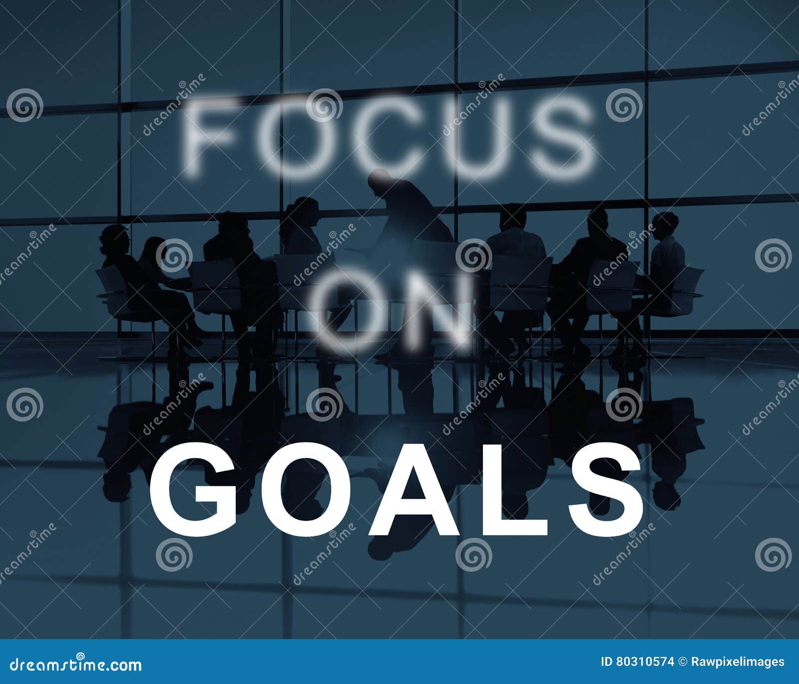 Focus on Goals Text Graphics Concept Stock Photo - Image of inspiration ...