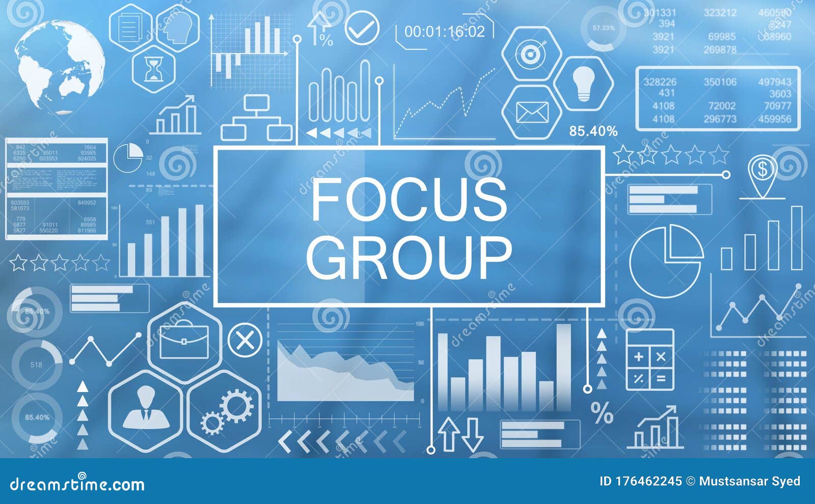 Focus Group, Animated Typography Stock Illustration - Illustration of ...