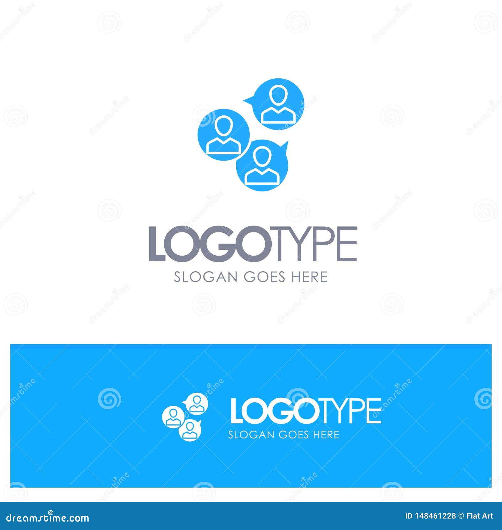 Focus Group, Business, Focus, Group, Modern Blue Solid Logo with Place ...