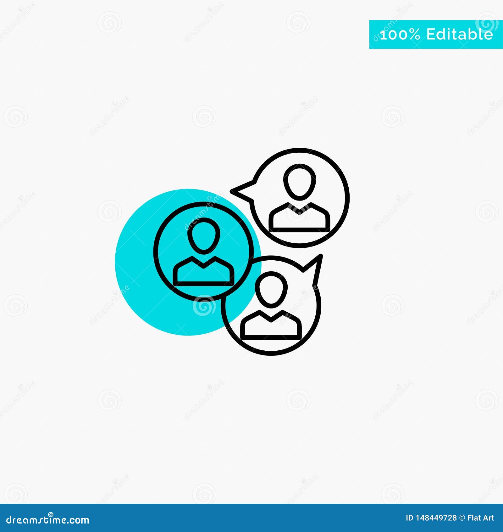 Focus Group, Business, Focus, Group, Modern Turquoise Highlight Circle ...