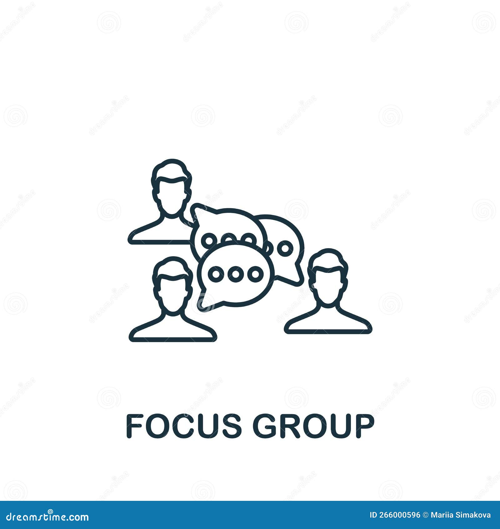 Focus Group Icon. Monochrome Simple Project Management Icon for ...