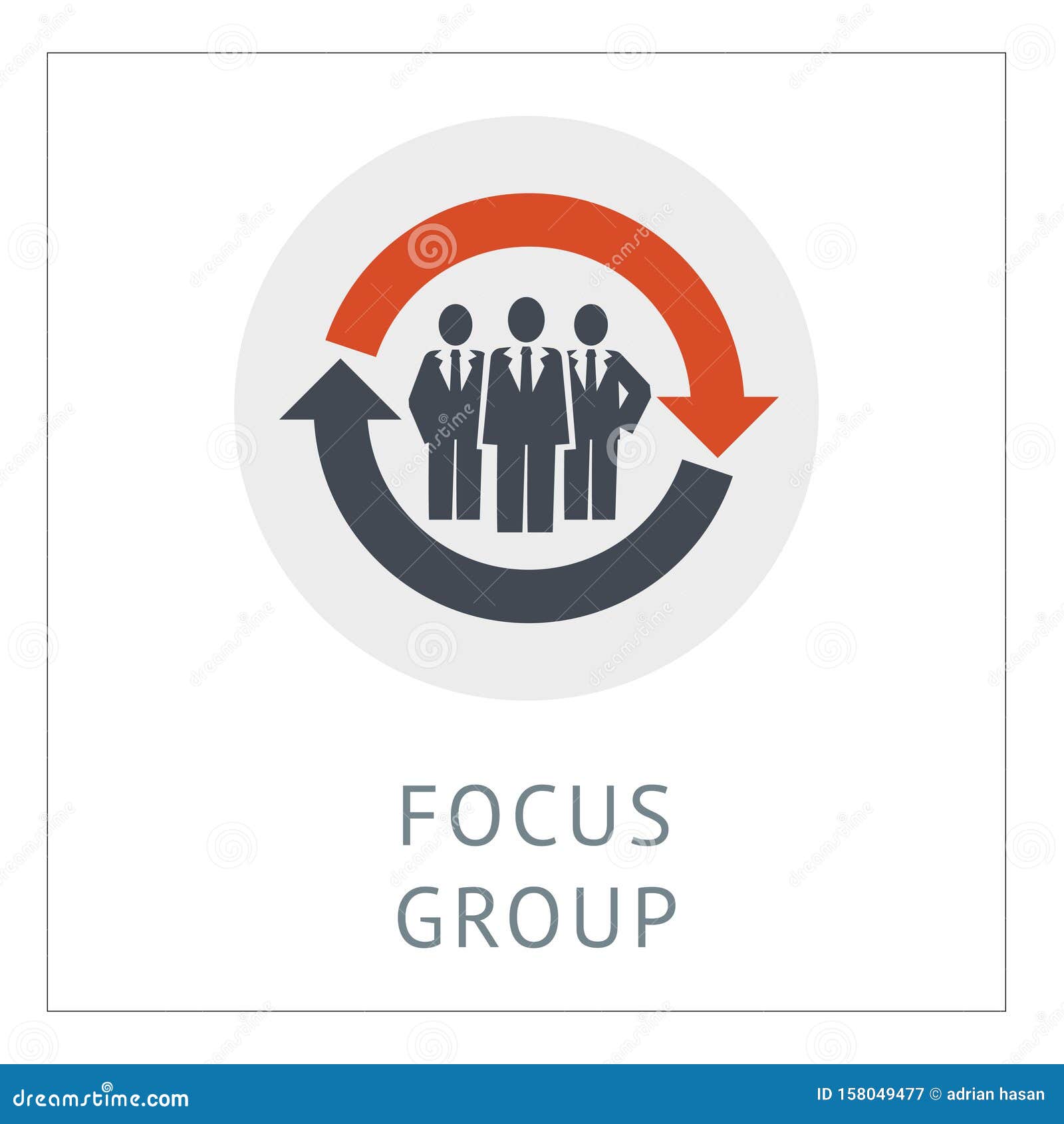 Focus Group Simpel Logo Icon Vector Ilustration Stock Vector ...