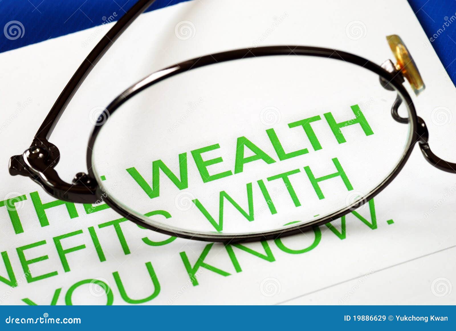 Focus on growth in wealth stock image. Image of dollars - 19886629