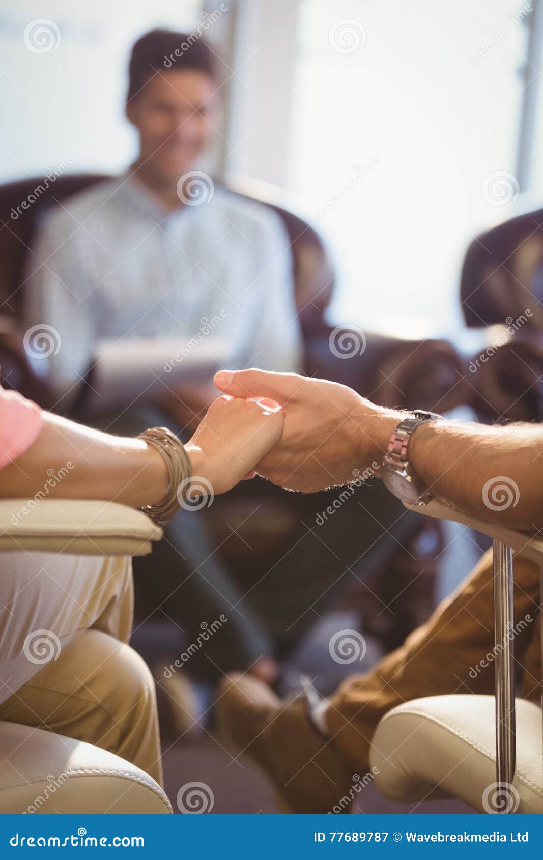 Focus on hands with couple stock image. Image of woman - 77689787