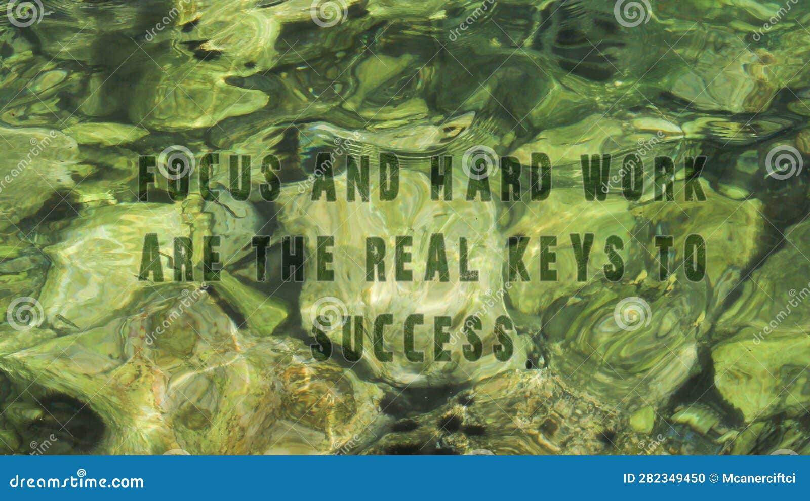 Focus and Hard Work are the Real Keys To Success. Success Slogans Stock ...