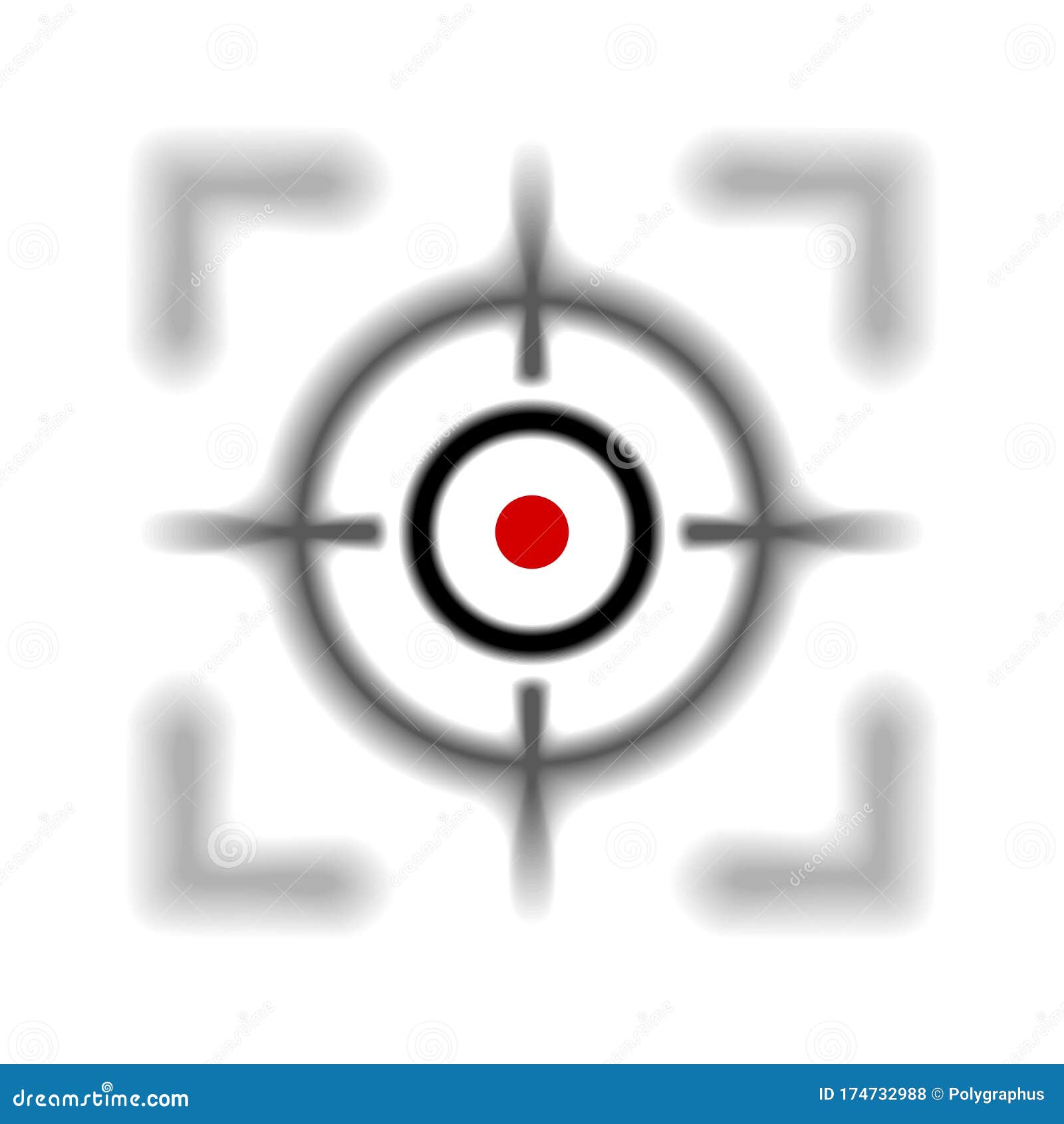 Focus Icon with Blurred Selective Focus Stock Vector - Illustration of ...