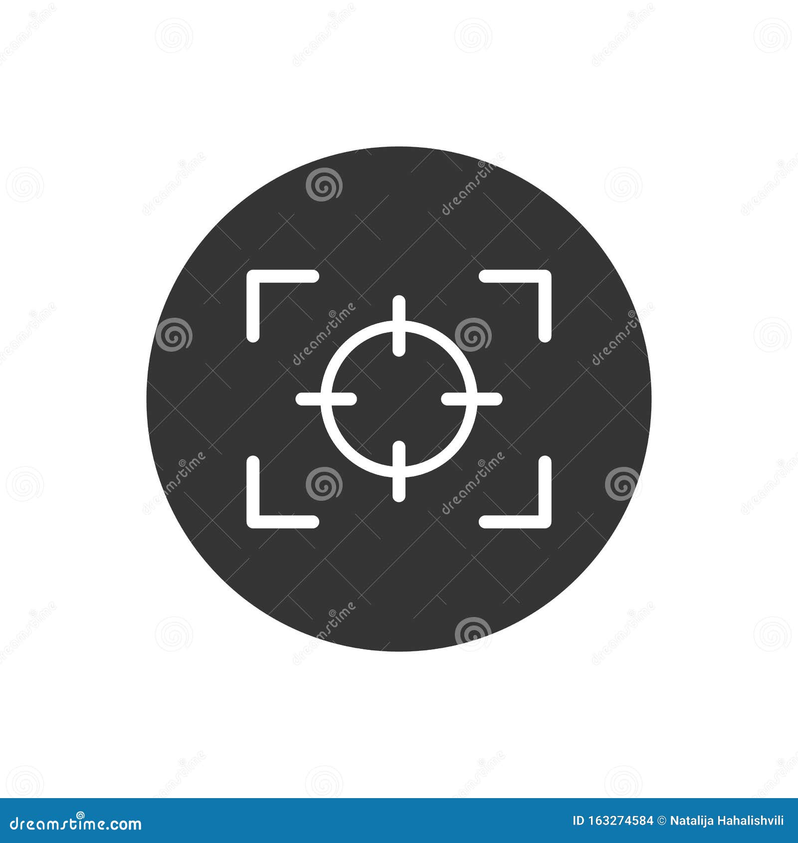 Focus Icon, Focus Lens Vector Flat Style Stock Vector - Illustration of ...