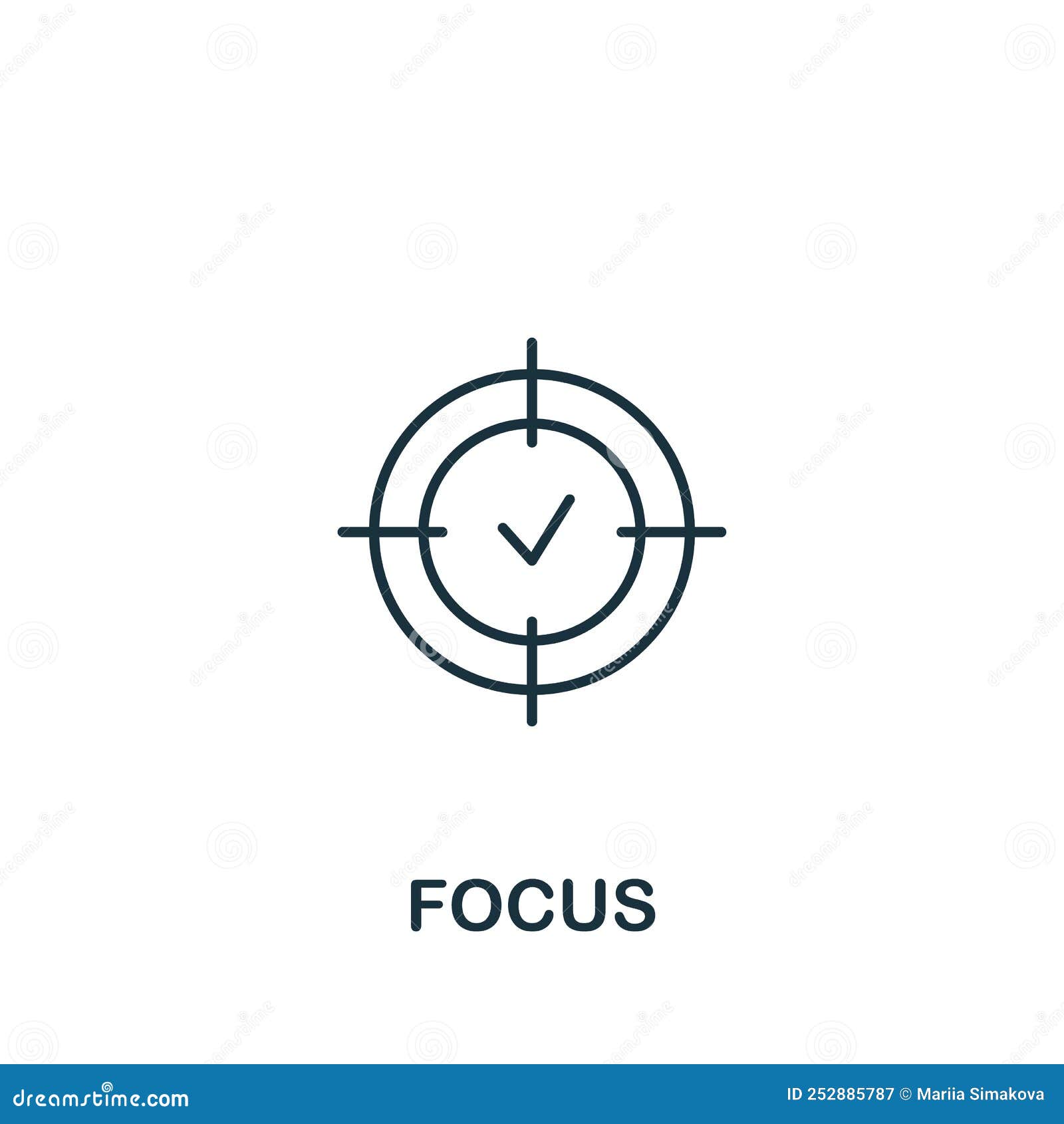 Focus Icon. Monochrome Simple Brain Process Icon for Templates, Web ...