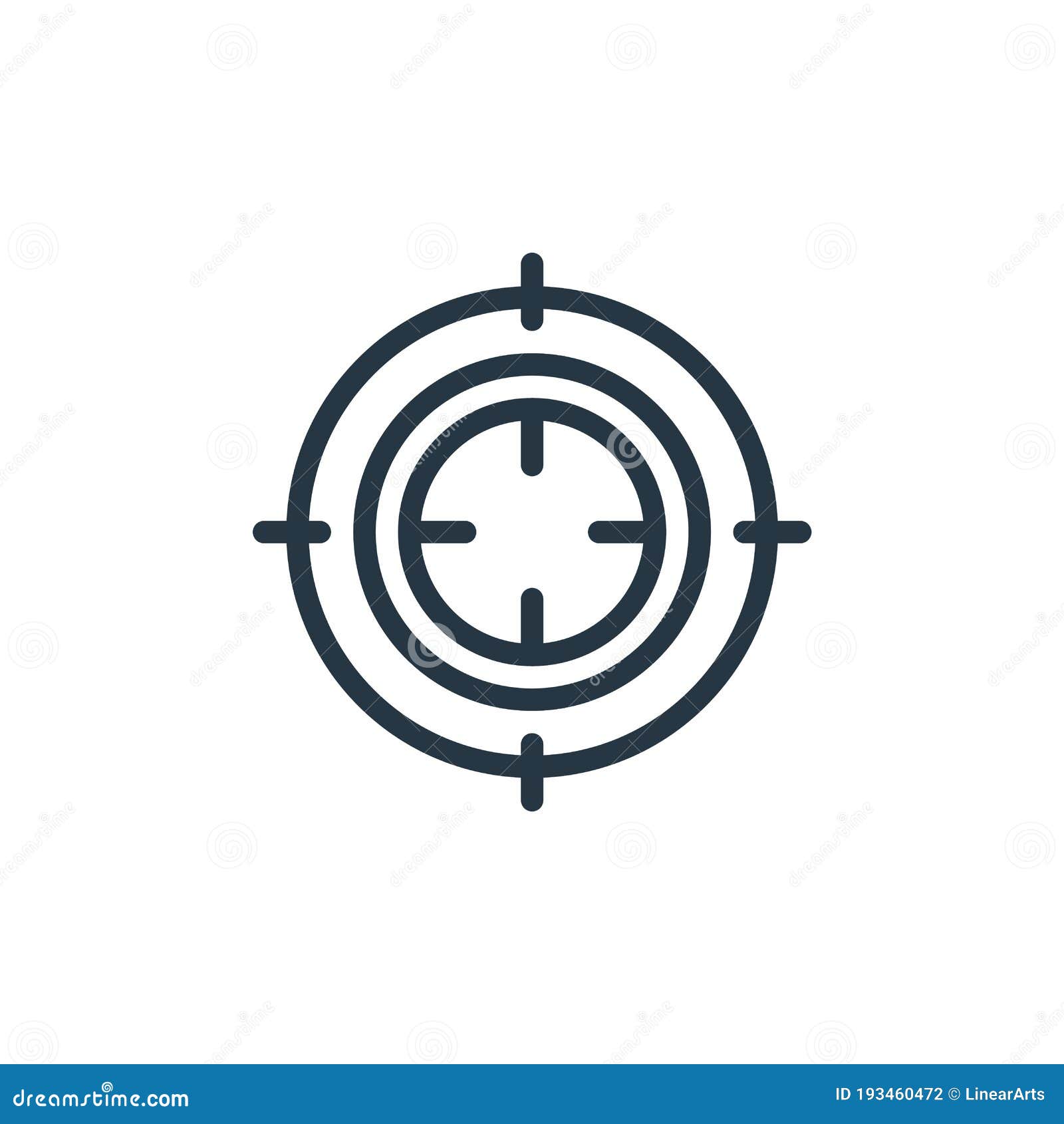 Focus Icon Vector from Education and School Concept. Thin Line ...