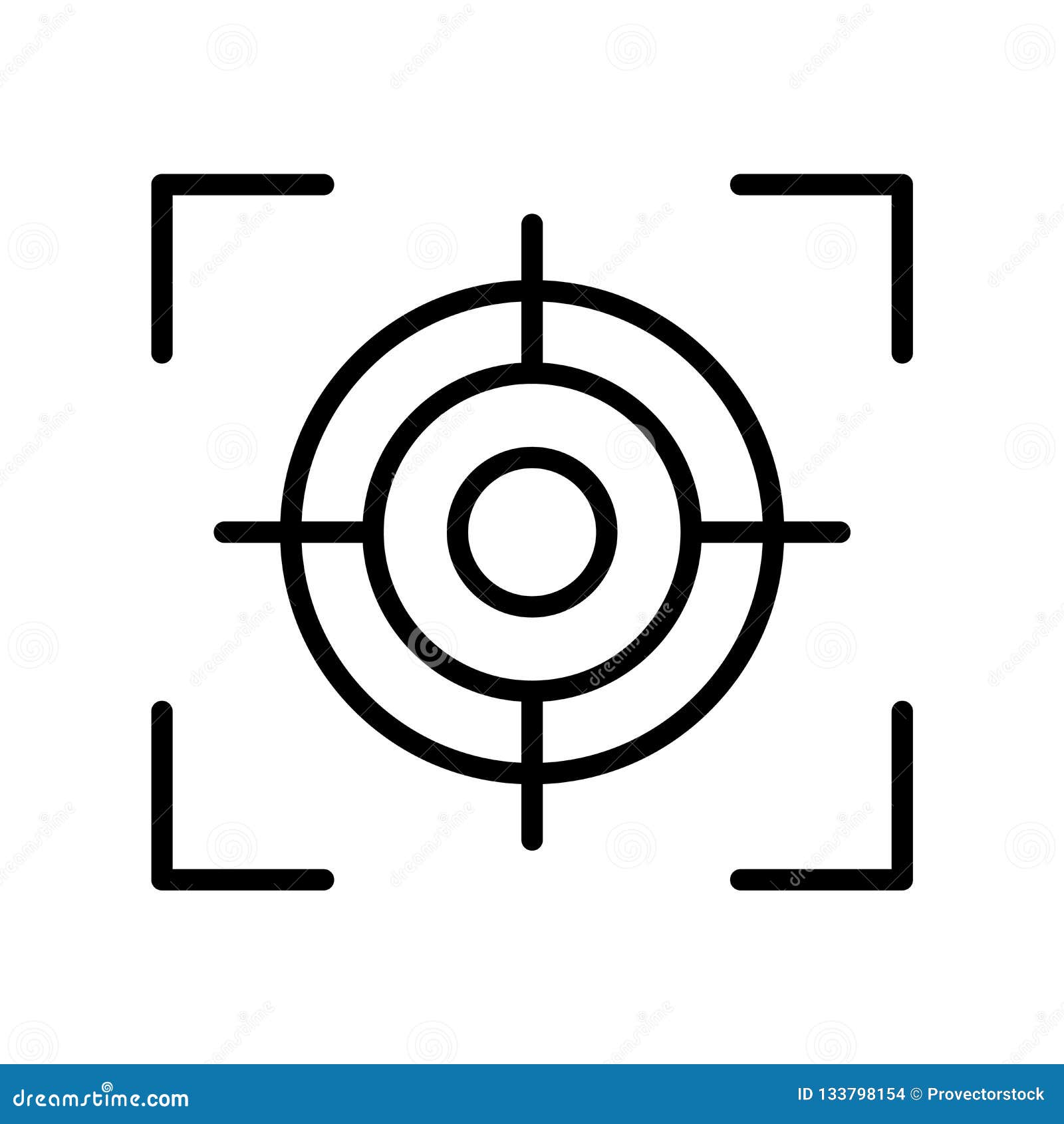 Focus Icon Vector Isolated on White Background, Focus Sign Stock Vector ...