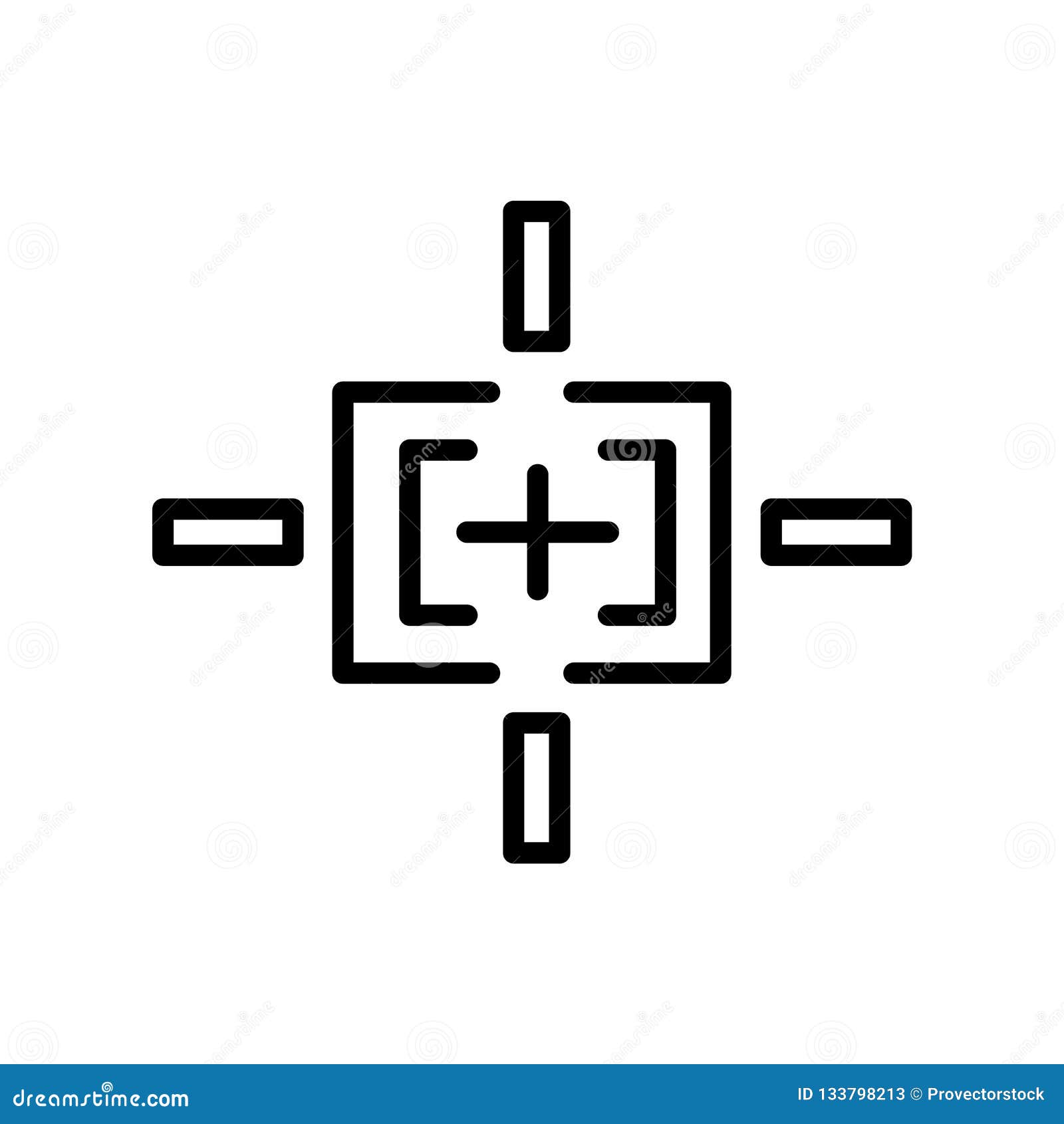 Focus Icon Vector Isolated on White Background, Focus Sign Stock Vector ...