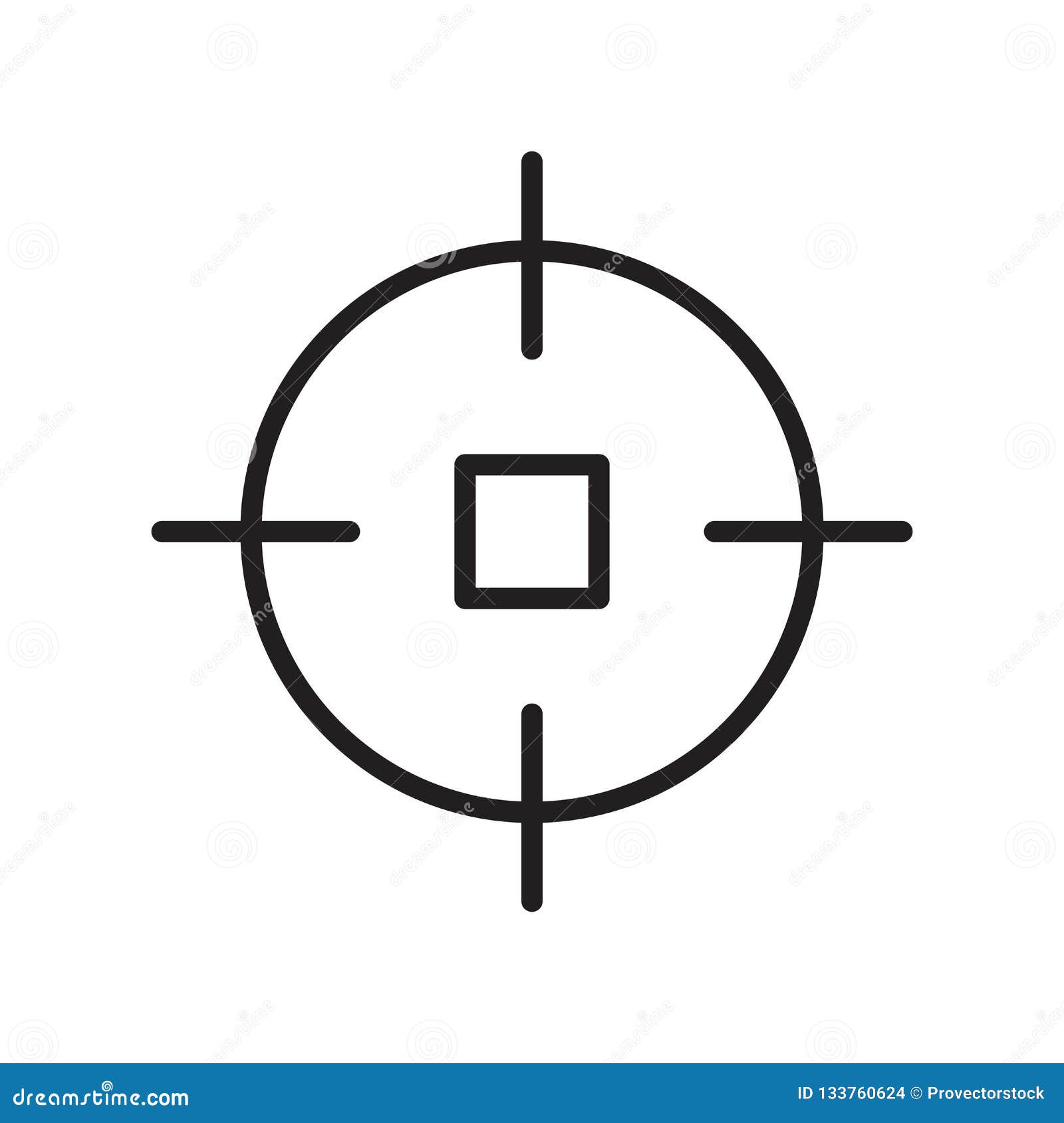 Focus Icon Vector Sign and Symbol Isolated on White Background, Focus ...