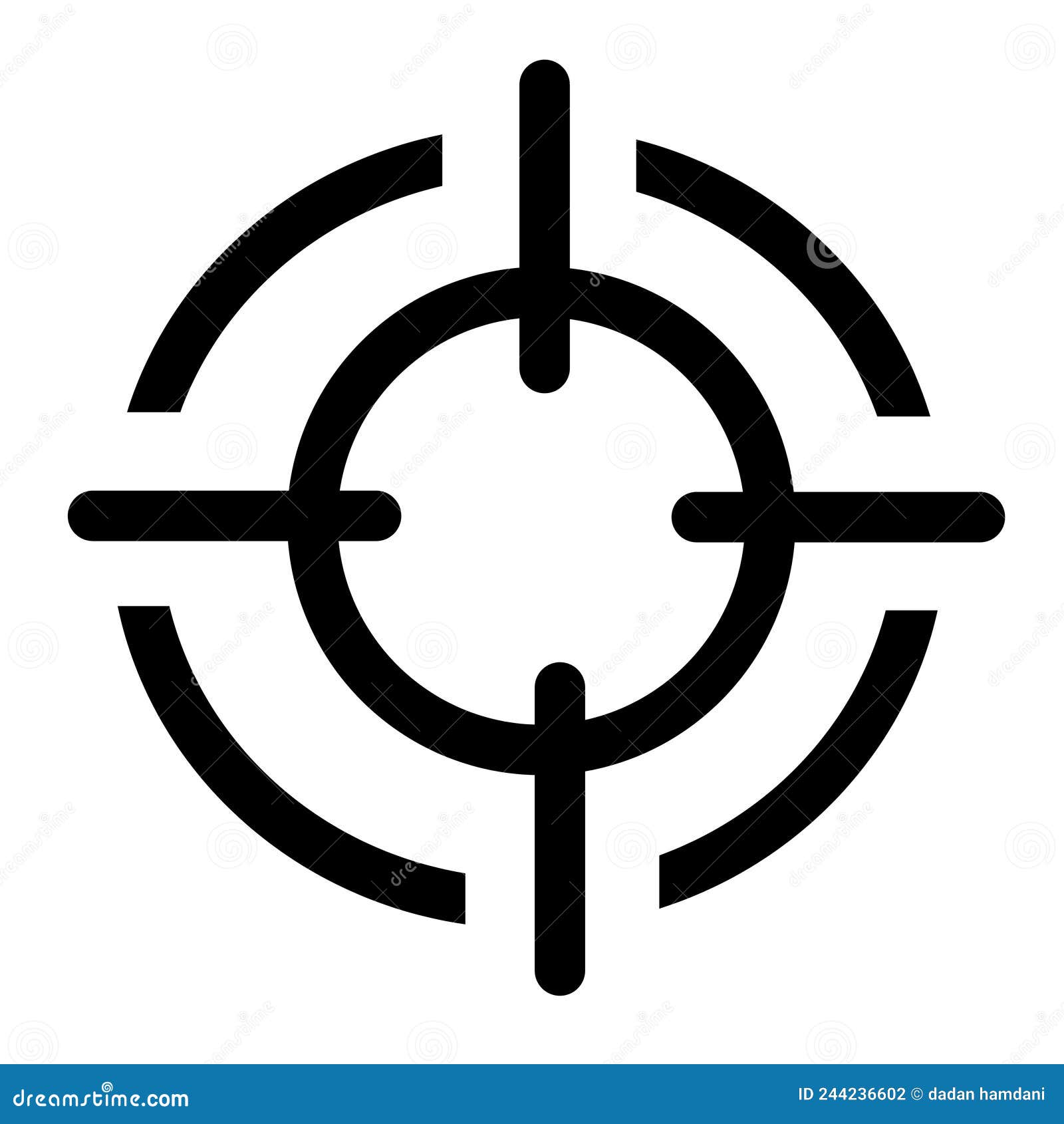 Focus Icon Vector with Simple Design Stock Vector - Illustration of ...