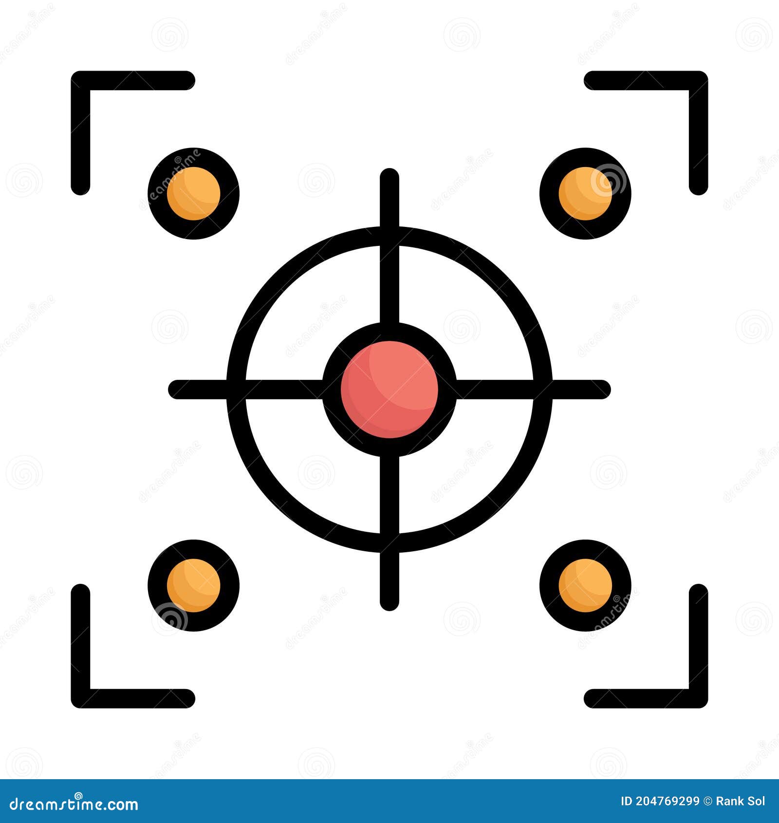 Focus, Interface Vector Icon Which Can Easily Modify Stock Vector ...