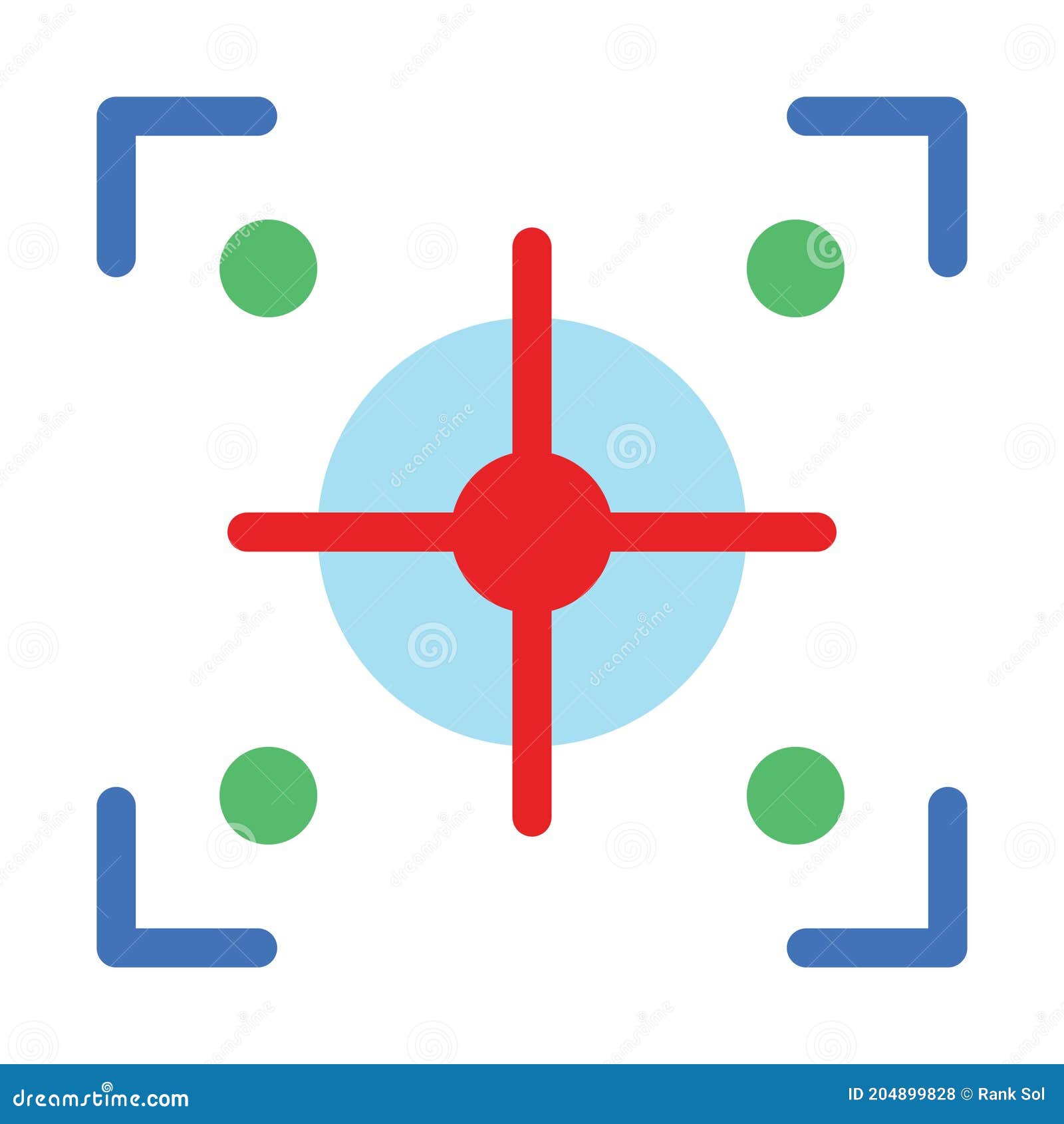 Focus, Interface Vector Icon Which Can Easily Modify Stock Illustration ...
