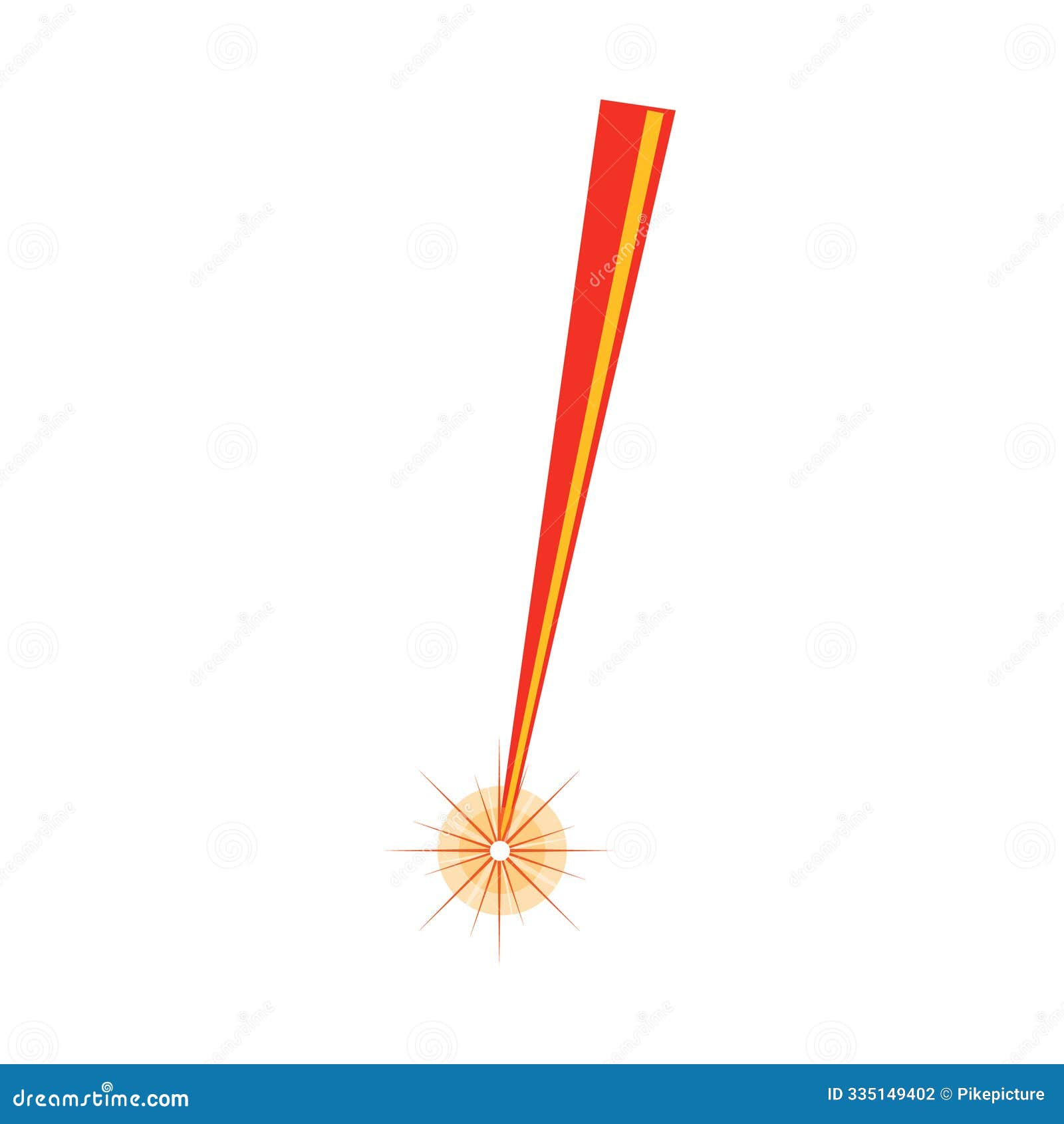 Focus Laser Beam Cartoon Vector Illustration Stock Illustration ...