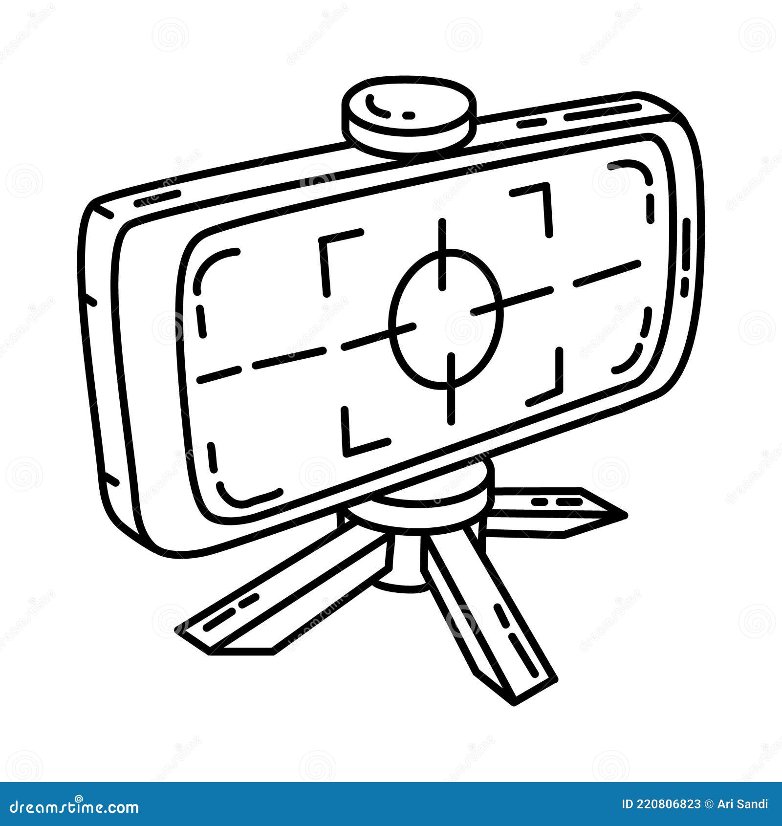 Focus Lens Icon. Doodle Hand Drawn or Outline Icon Style Stock Vector ...