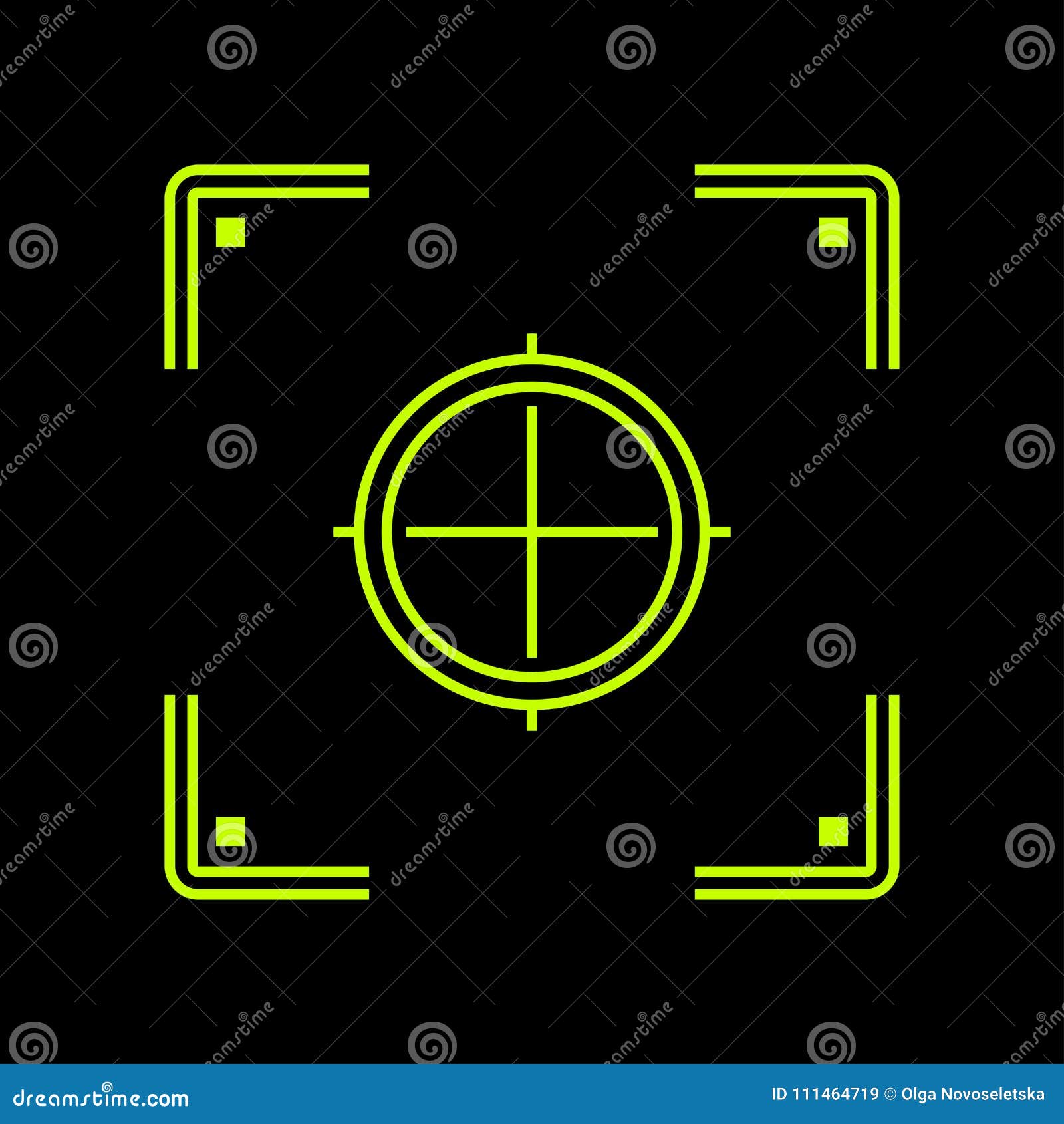 Camera focus black stock vector. Illustration of businessman - 111464719