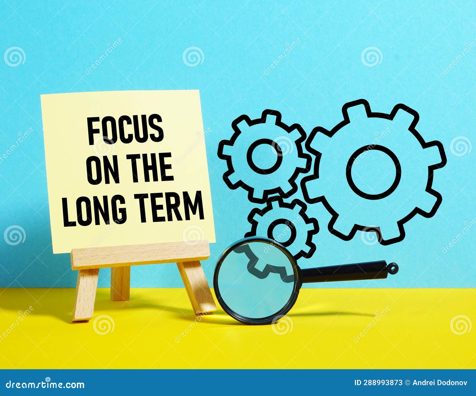 Focus on the Long Term is Shown Using the Text Stock Image - Image of ...