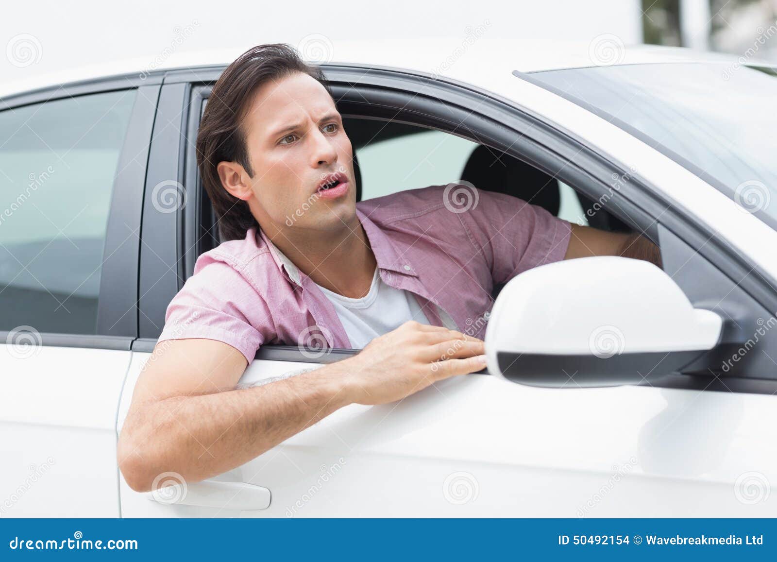 Focus man looking the road stock photo. Image of automobile - 50492154
