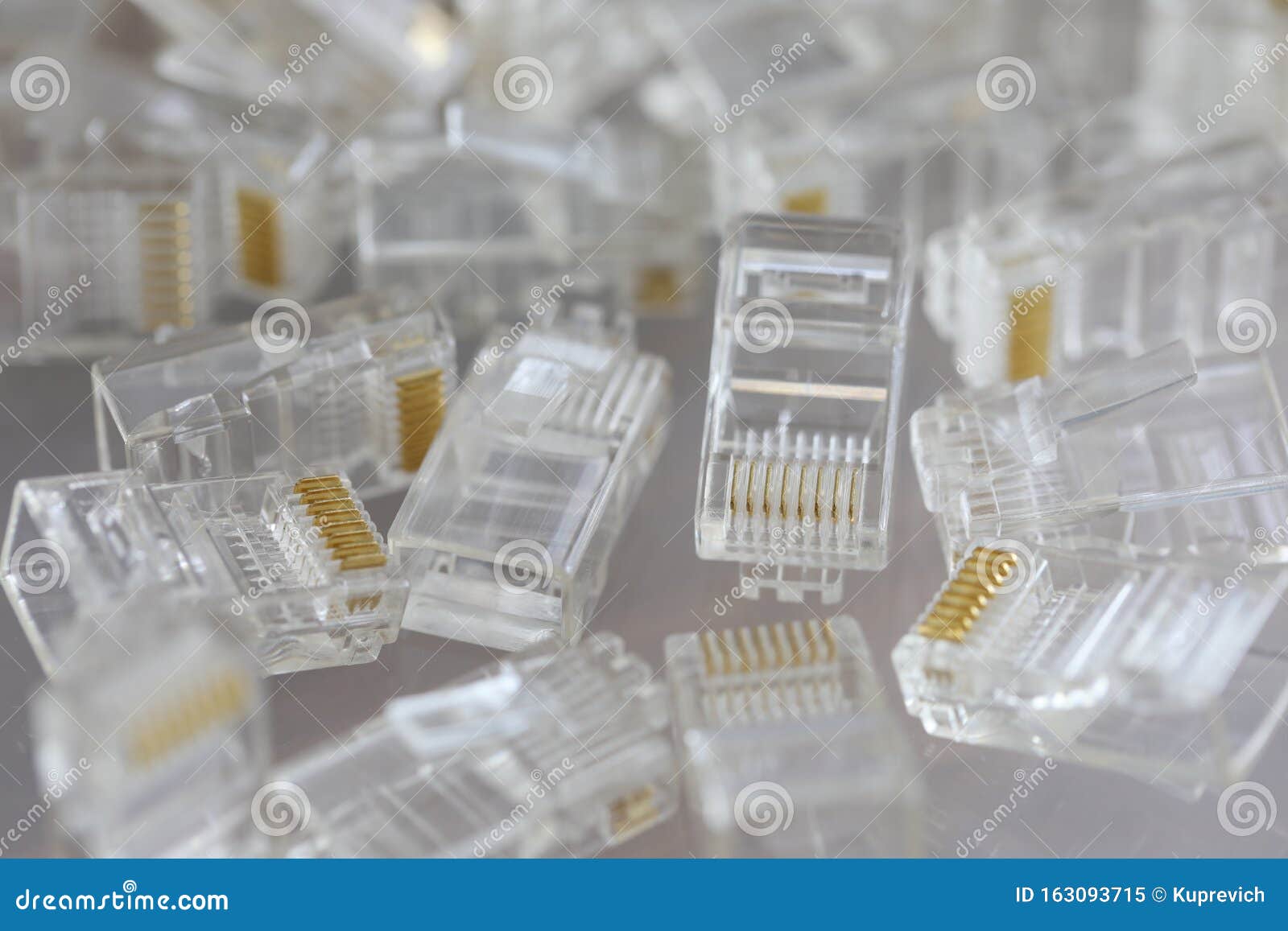 Plastic internet plug stock image. Image of computer - 163093715